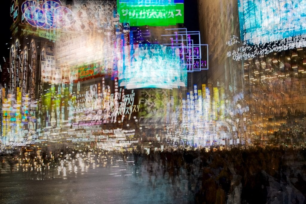Multiple Exposures Capture Tokyo’s Frenetic Energy