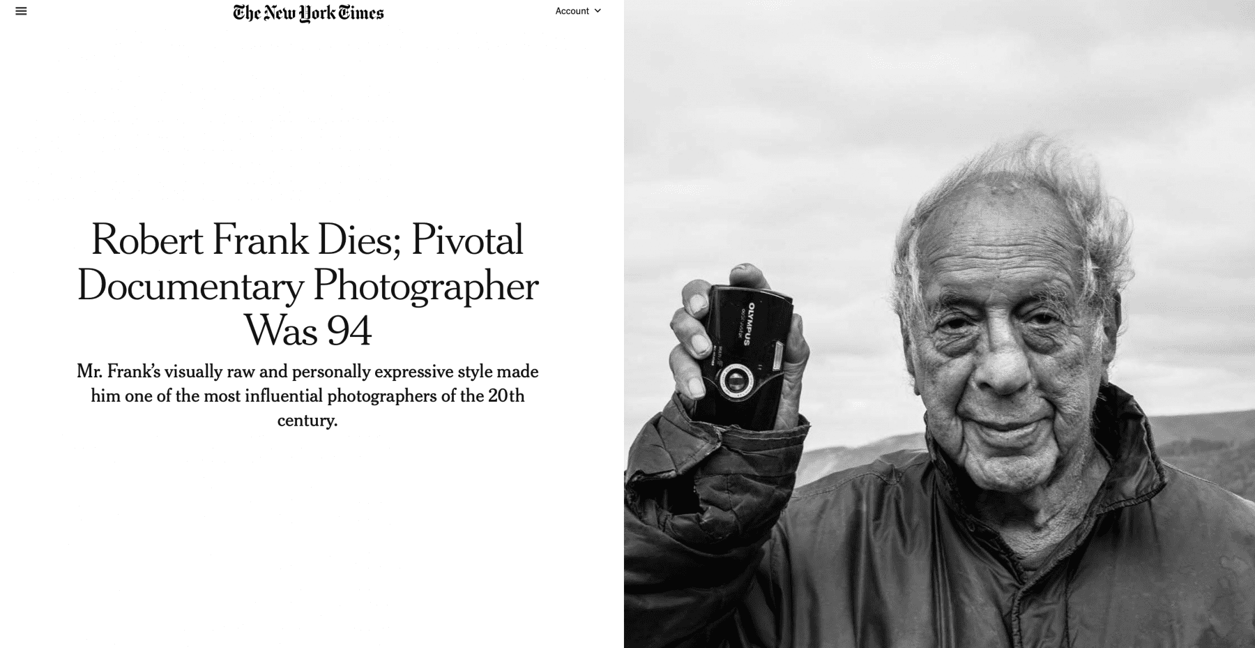 Robert Frank Portrait