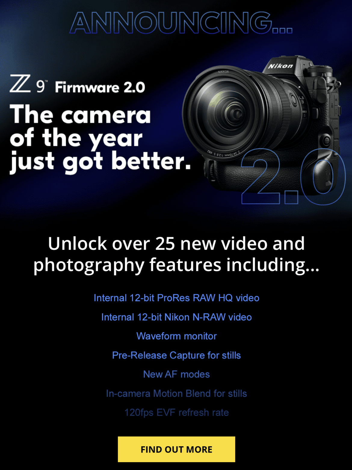 The New Z9 Version 2.0 Firmware Update